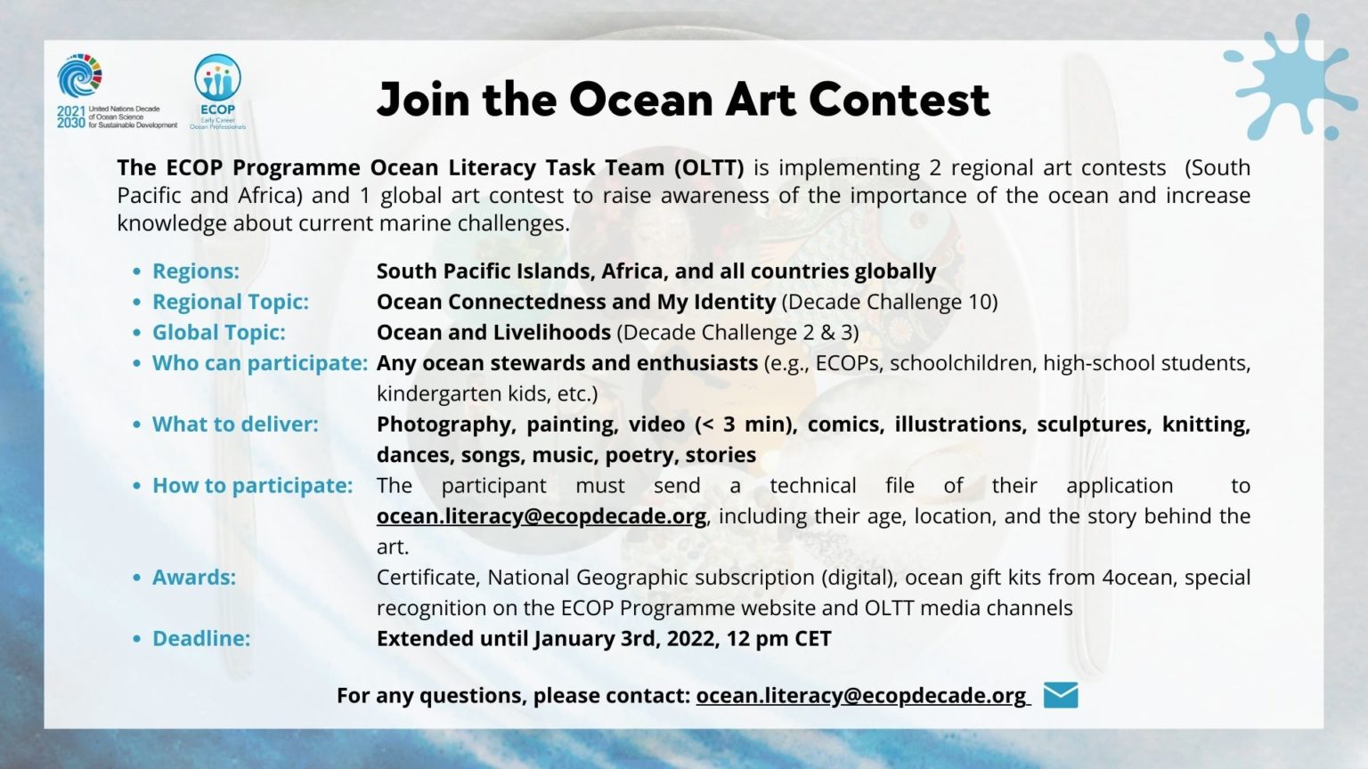 Ocean Literacy – ECOP Programme